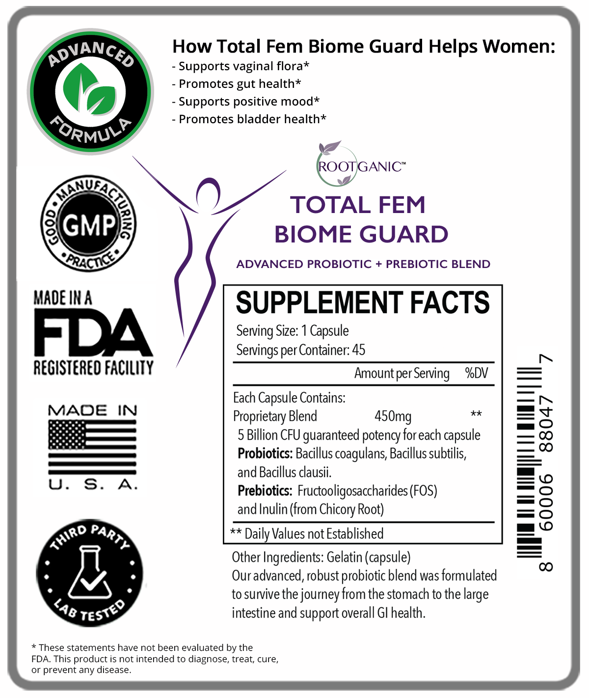 Total Fem Biome Guard Probiotic – store.rootganic
