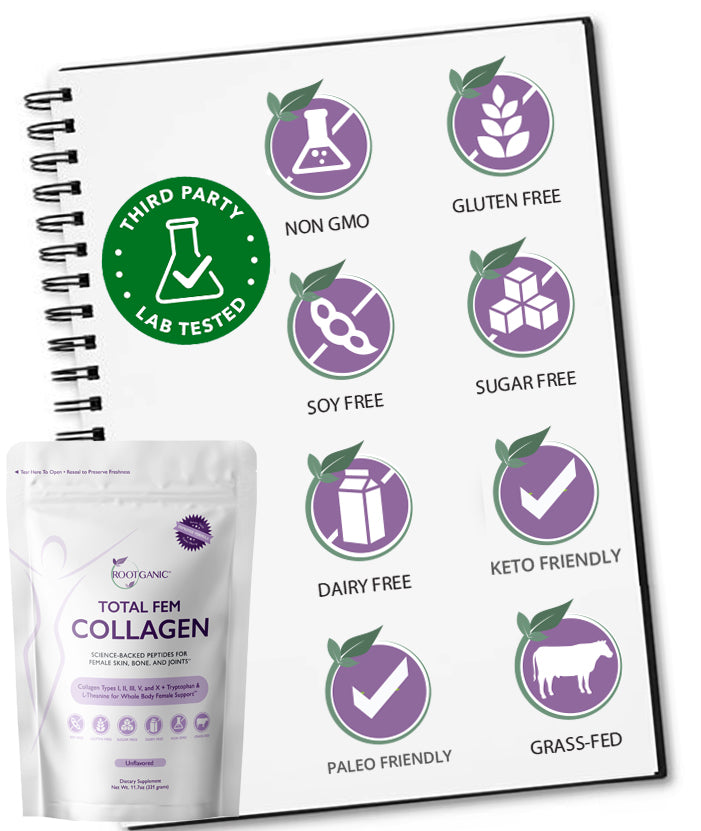Total Fem Collagen: Enhance Women's Health & Beauty | Rootganic – store ...